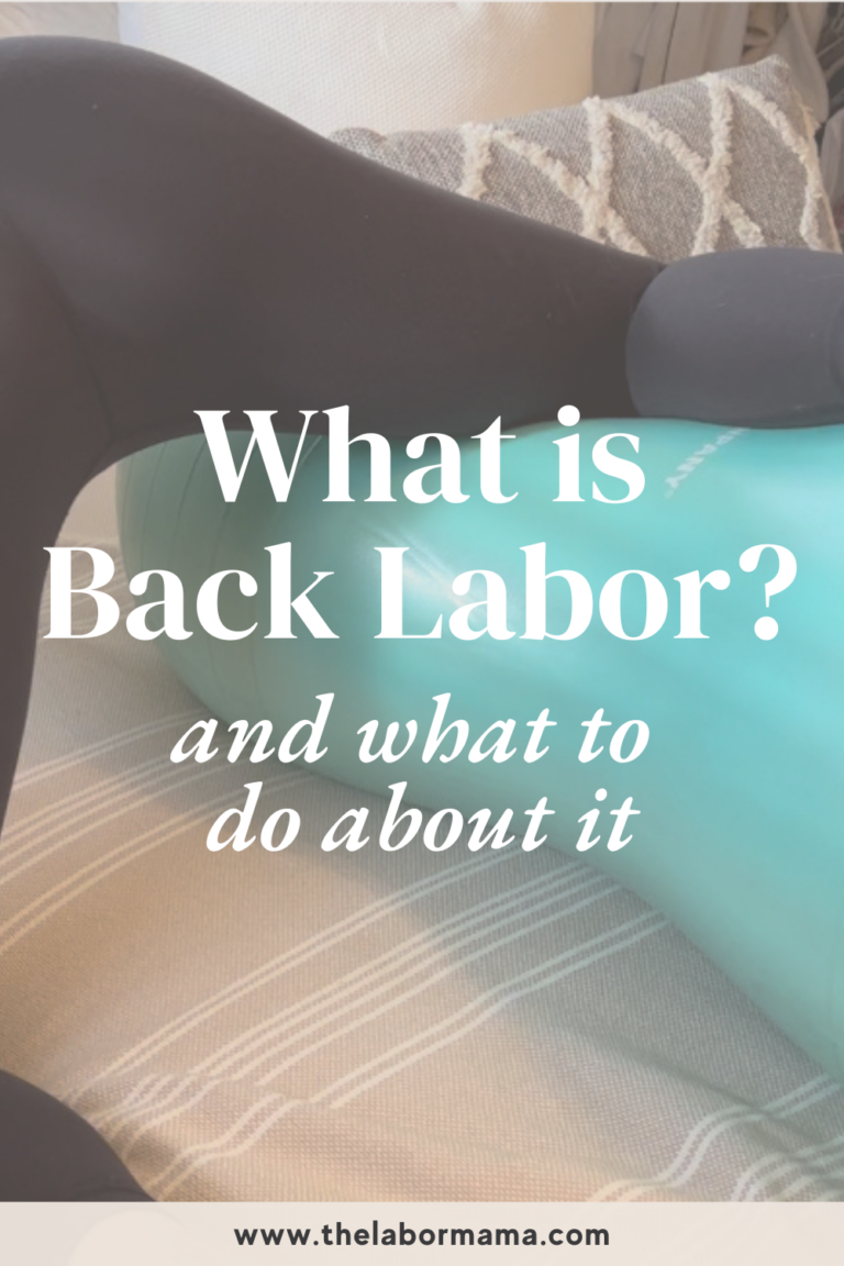 What is Back Labor and What To Do About It?